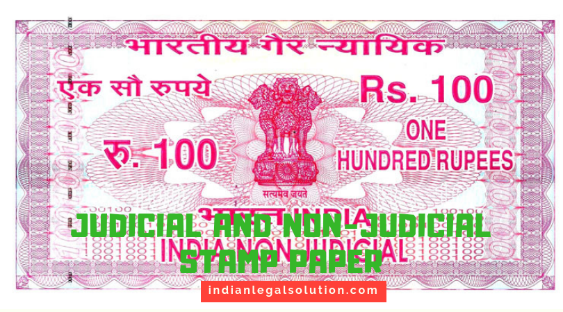 Judicial And Non Judicial Stamp Paper Indian Legal Solution