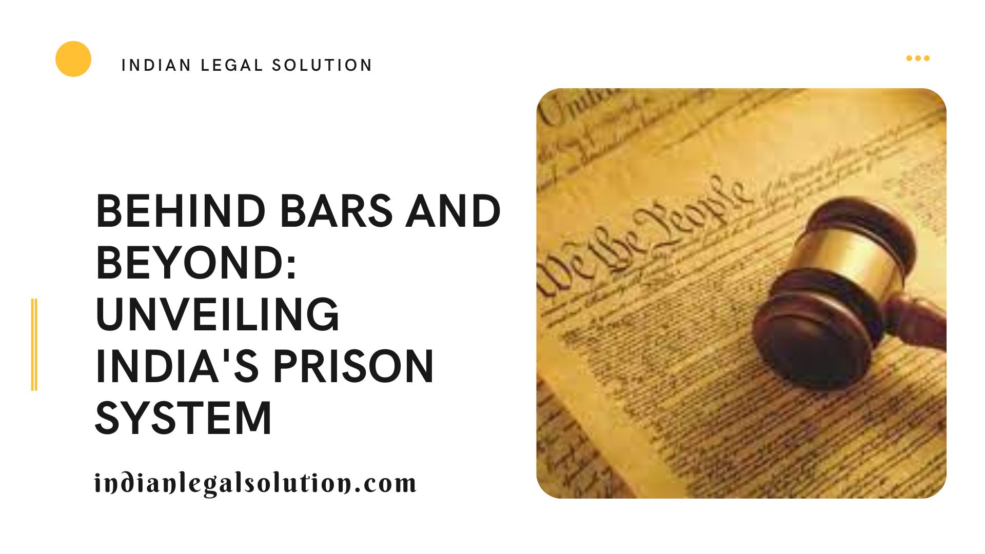 Behind bars and beyond unveiling India's prison system - Indian Legal ...